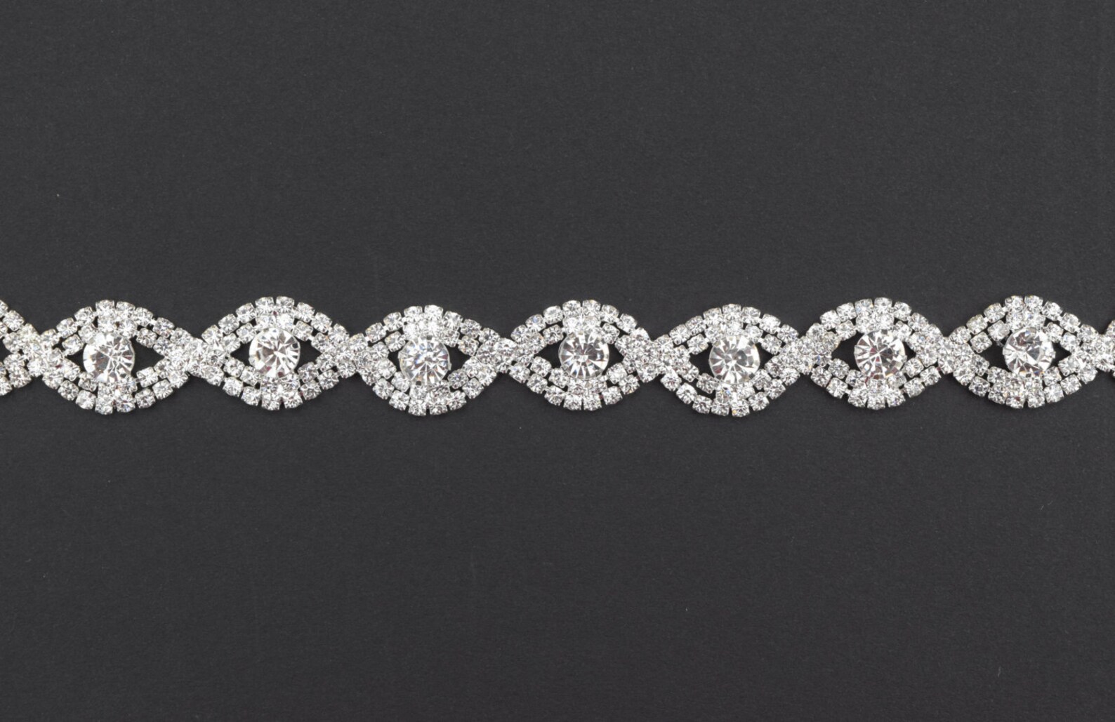 Crystal Rhinestone Trim by the Yard and Half Yard - Wholesale Bridal ...