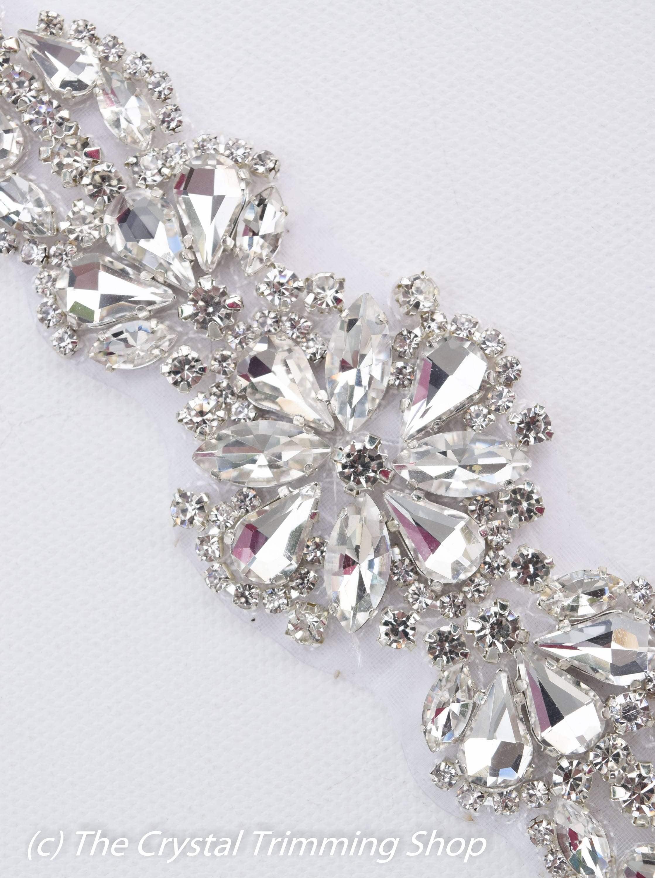 Crystal Rhinestone Applique Wholesale Bridal Trim Bridal - Etsy