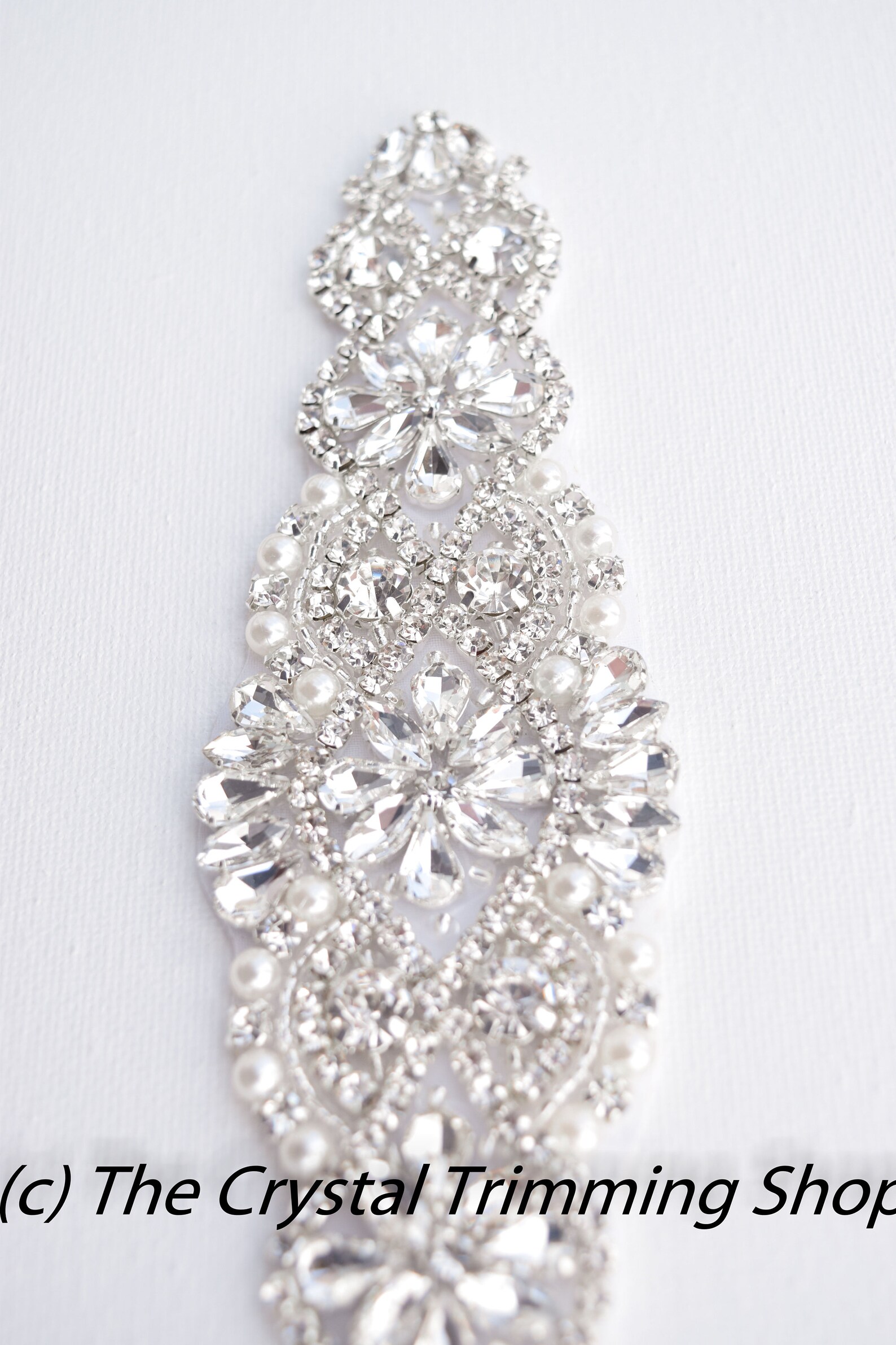 Crystal Rhinestone Applique Wholesale Bridal Trim Bridal | Etsy