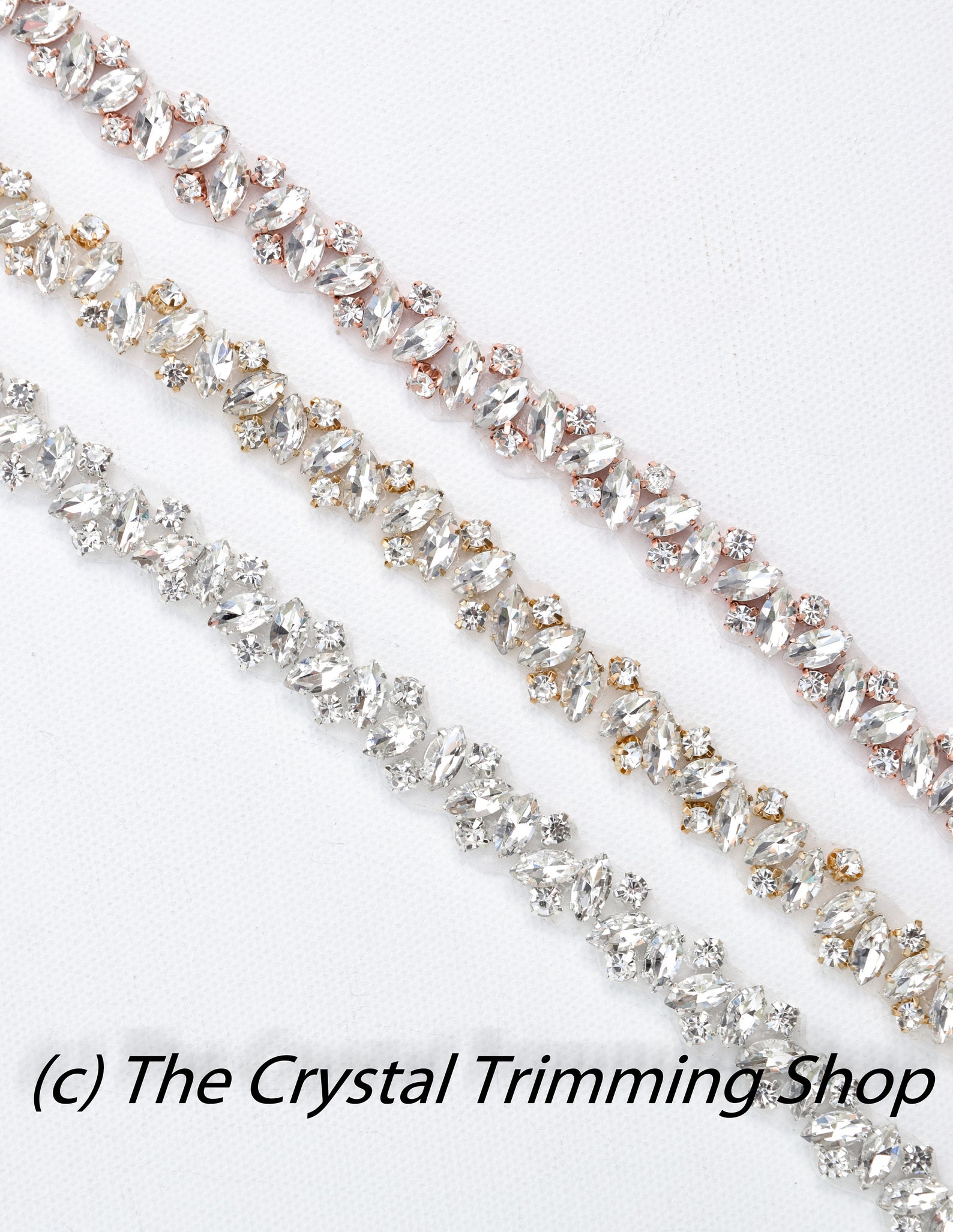 Rhinestone Trim by the Yard Wholesale Bridal Trim-bridal - Etsy