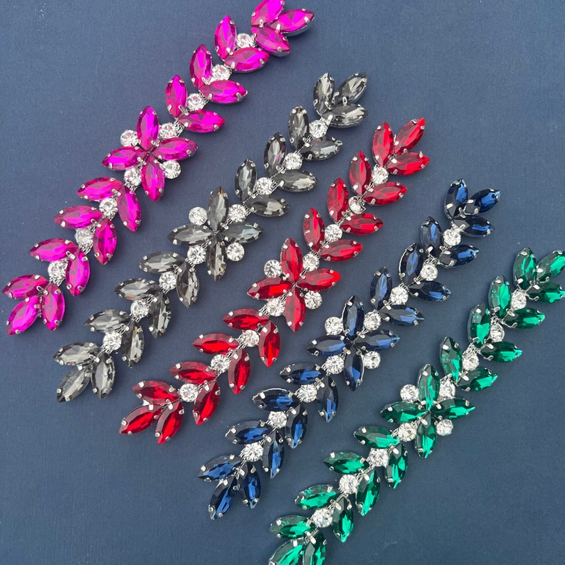 Colorful Rhinestone Crystal Appliqué Metal Small Rhinestone - Etsy