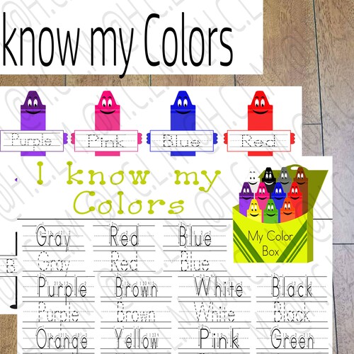 I Know My Numbers Kids Tracing Sheet Numbers Tracing Sheet | Etsy
