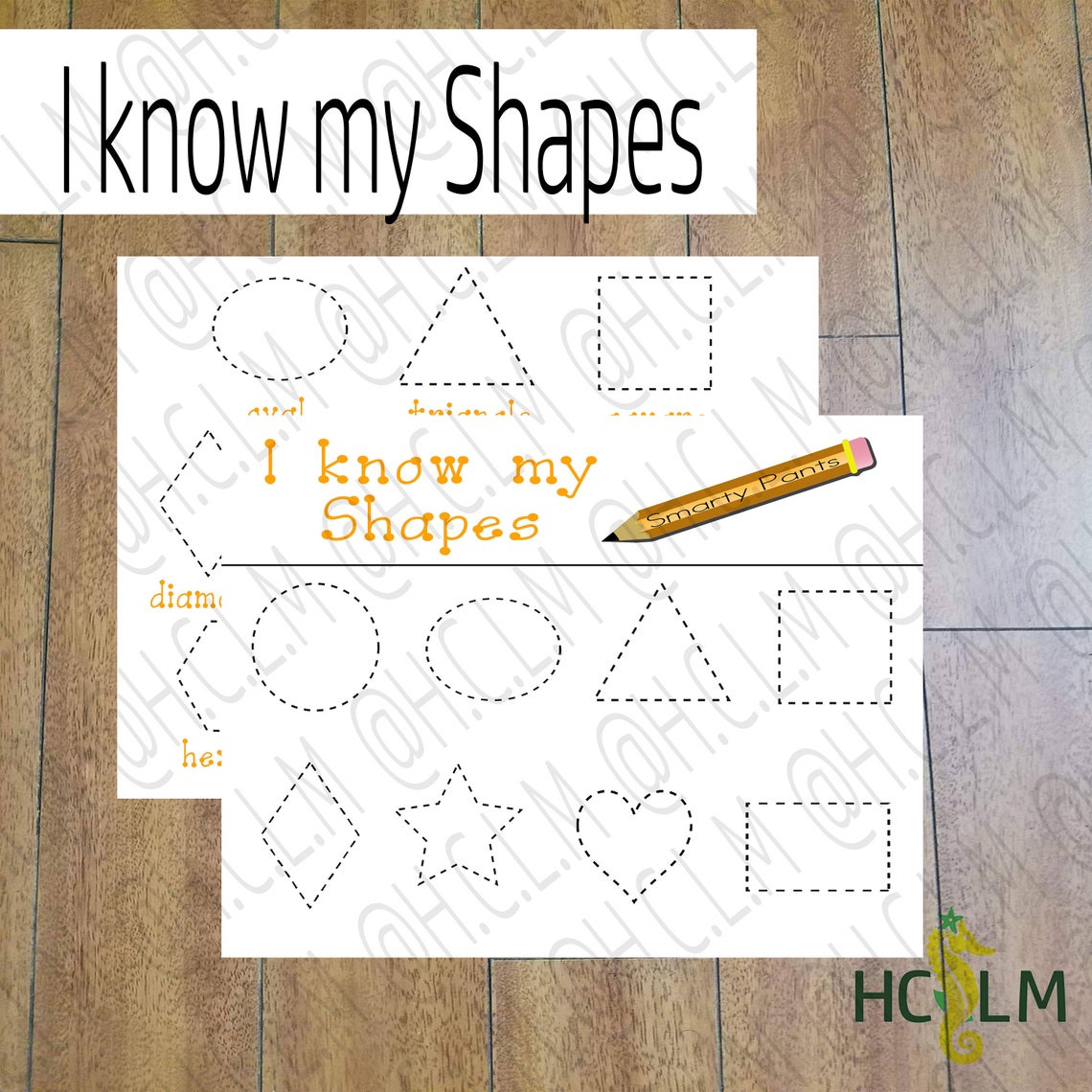 I Know My Shapes Kids Tracing Sheet Shapes Tracing Sheet - Etsy