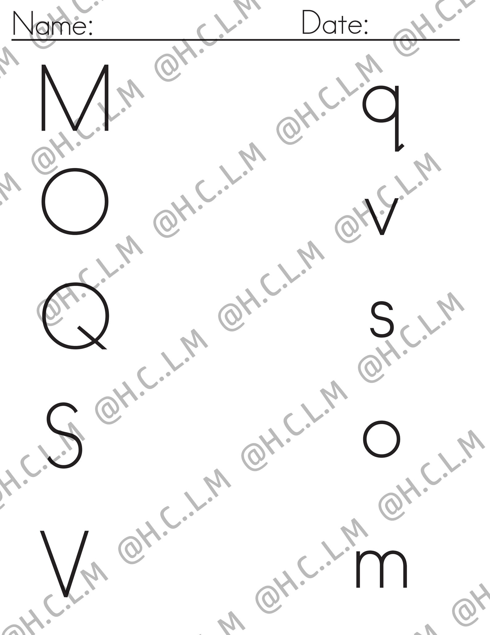 Matching Upper and Lower Case Letters Matching School | Etsy