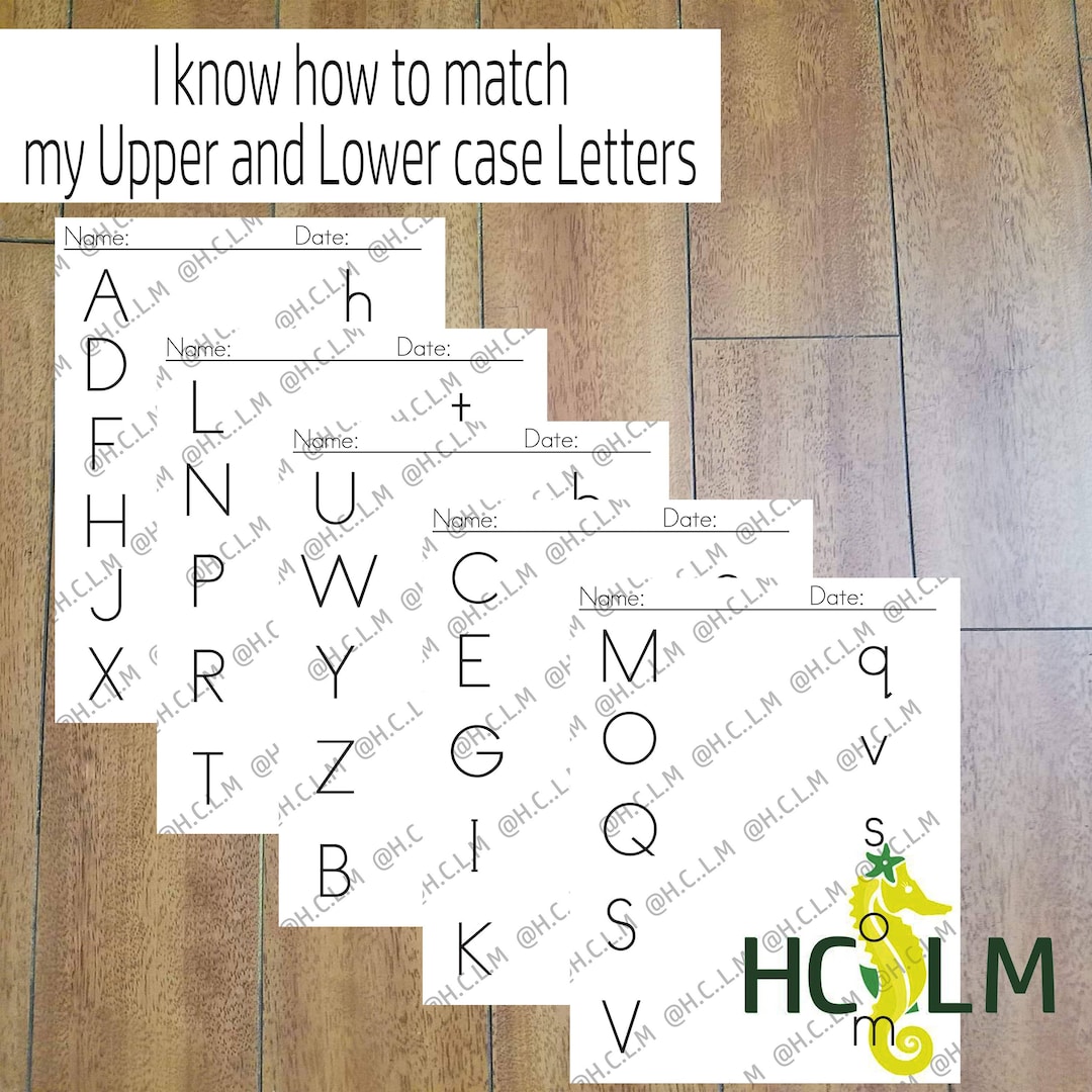 Matching Upper and Lower Case Letters, Matching, School, Learning ...