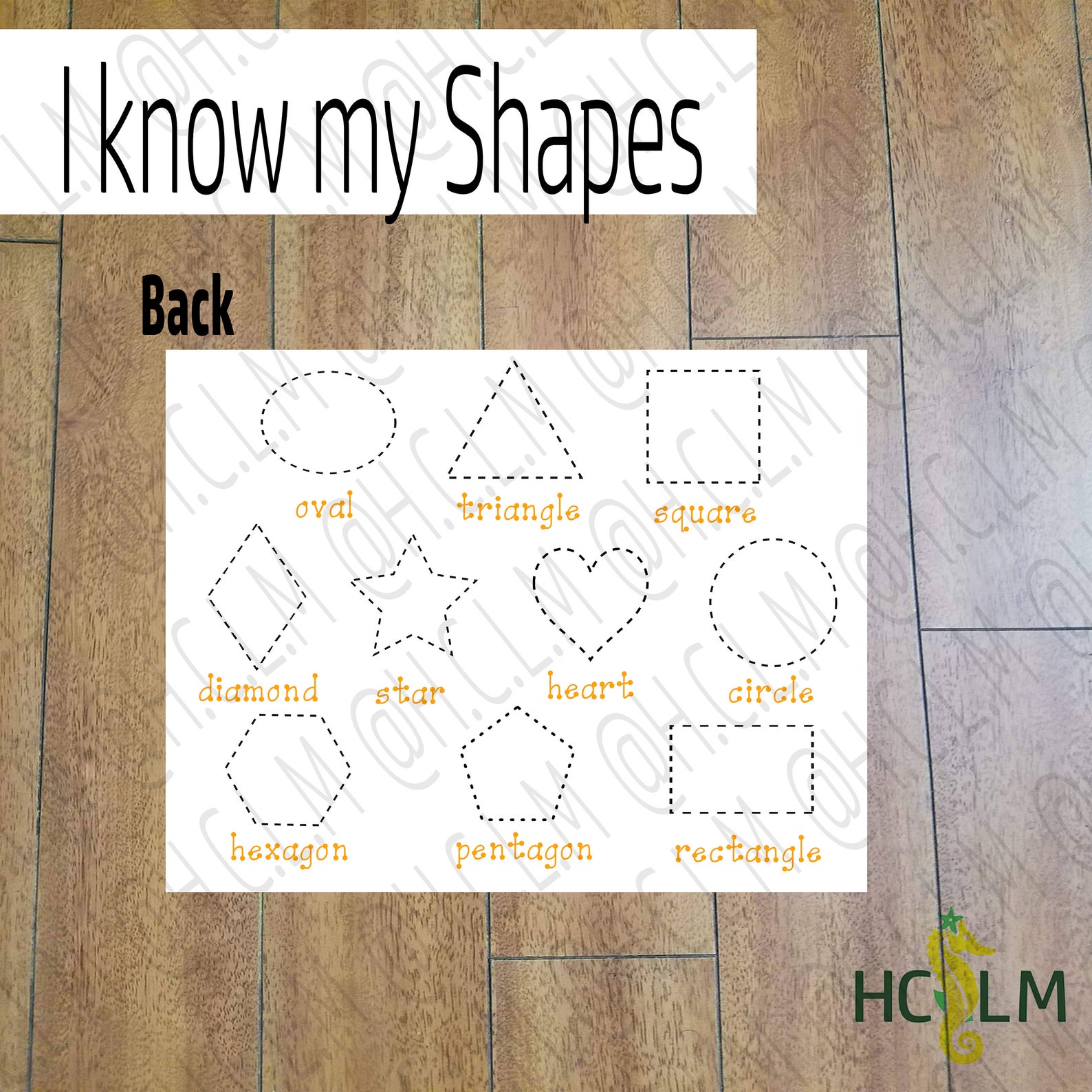 I Know My Shapes Kids Tracing Sheet Shapes Tracing Sheet - Etsy