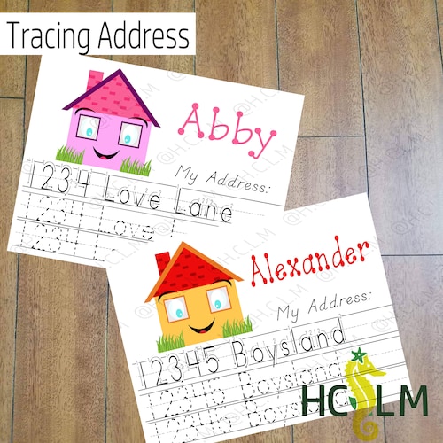 Address Kids Activity Address Practice I Know My Address & - Etsy