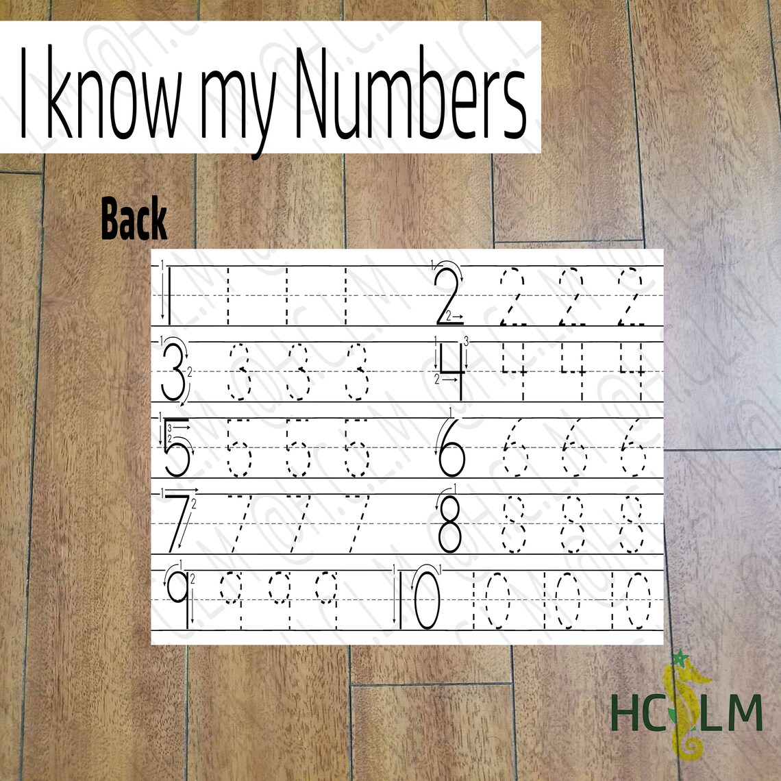 I Know My Numbers Kids Tracing Sheet Numbers Tracing Sheet - Etsy