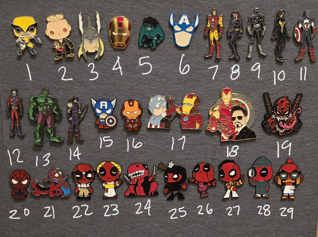 Disney Enamel Pin, Disney Pins, Enamel Pin, Spiderman, Wolverine, Iron ...