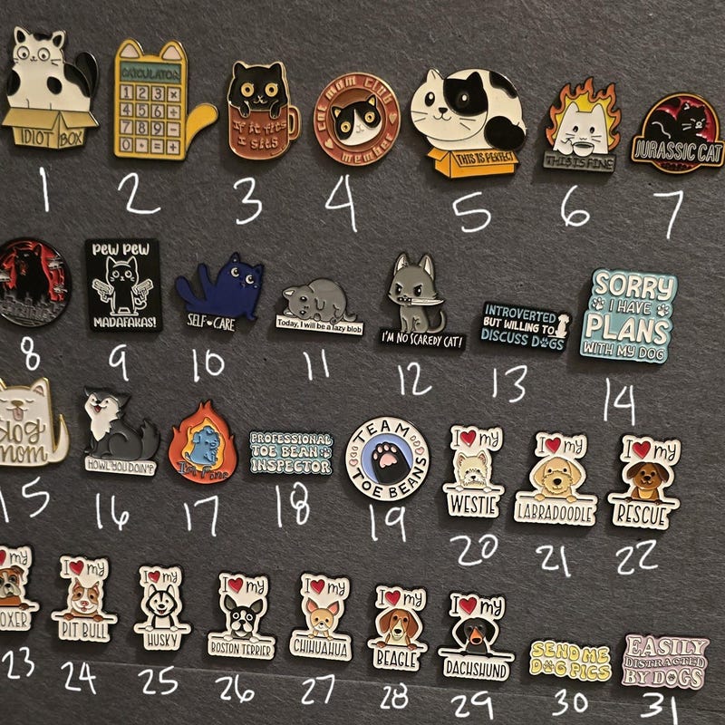 Cat Pin - Etsy