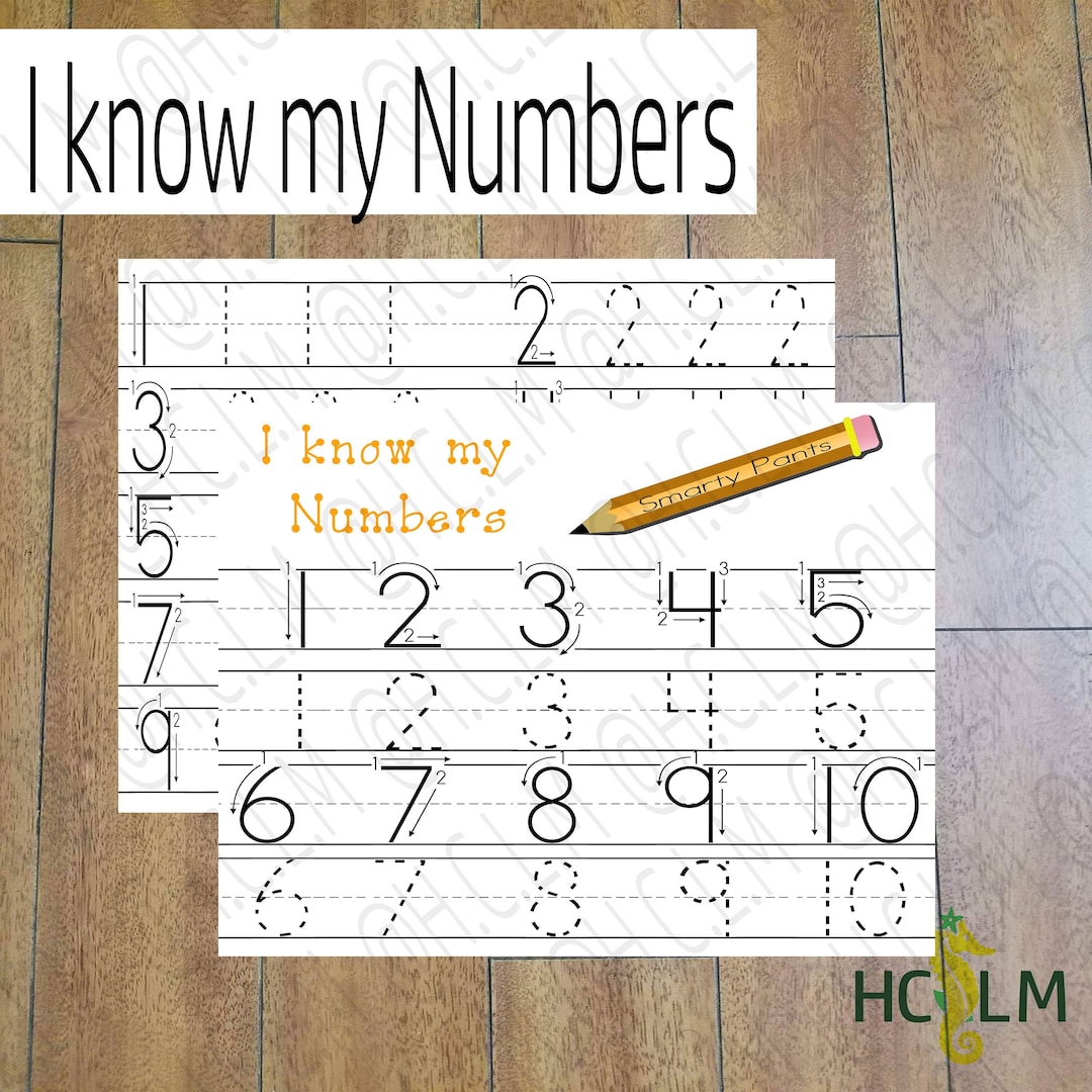 I Know My Numbers, Kids Tracing Sheet, Numbers Tracing Sheet, Numbers ...
