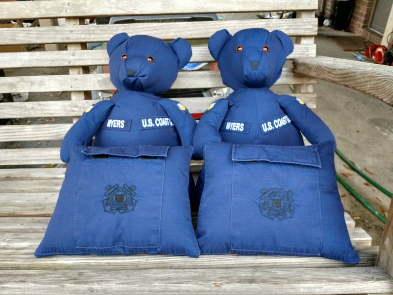 Memory Bear Army Bear Military Bear Keepsake Bear Teddy - Etsy