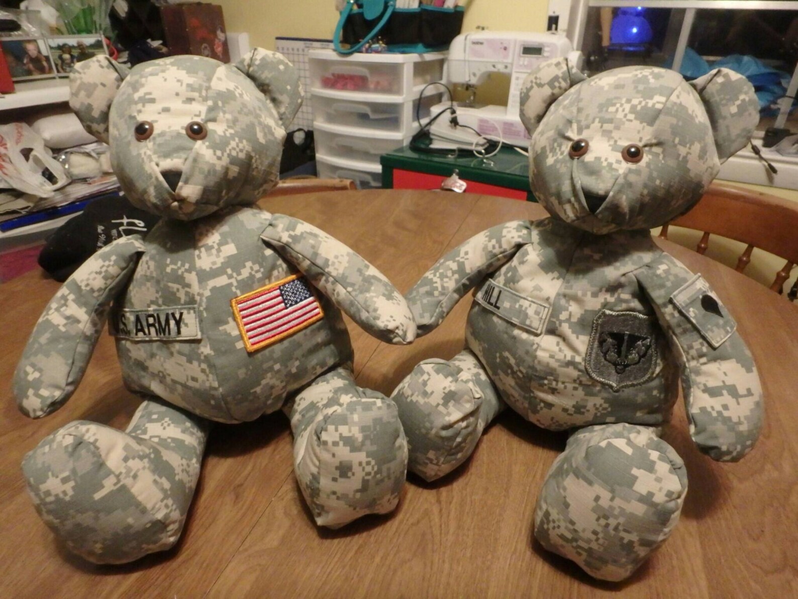 Memory Bear Army Bear Military Bear Keepsake Bear Teddy - Etsy