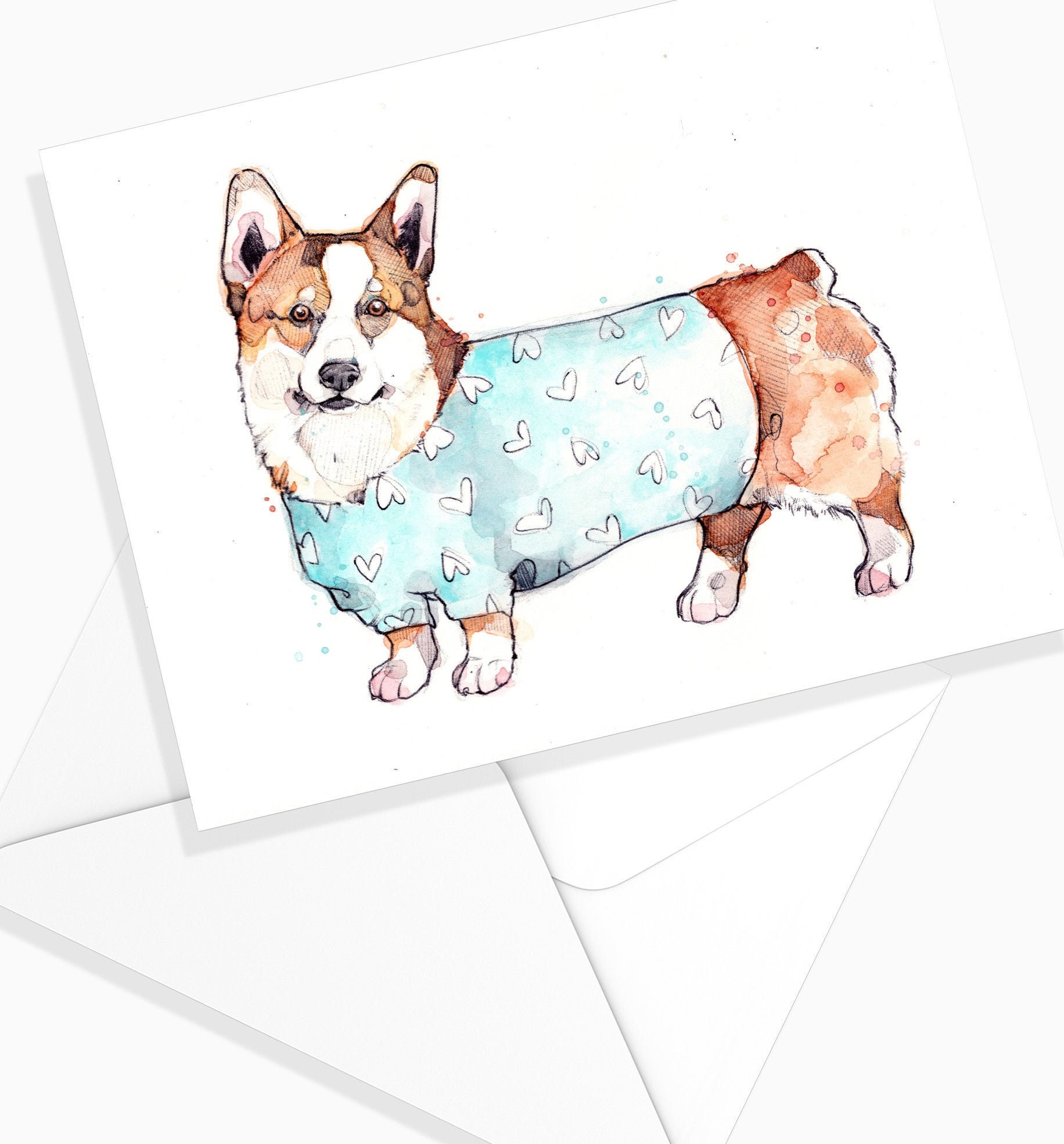 Corgi Birthday Drawing