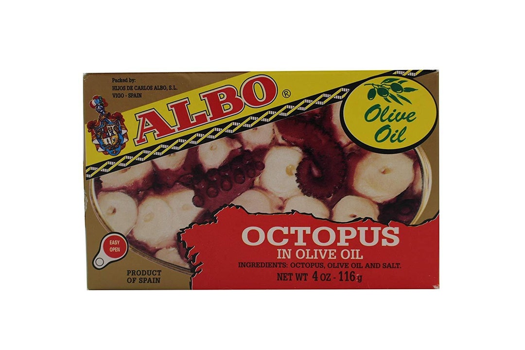 Albo Octopus in Olive Oil, 4 Oz Can pack of 2 - Etsy