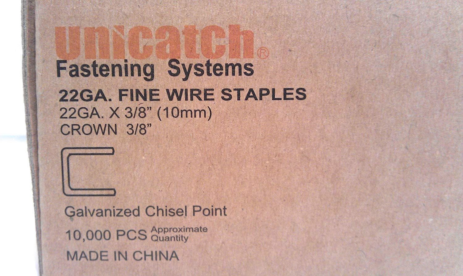Unicatch 22 Gauge 3/8 Long 3/8 Crown Galvanized - Etsy