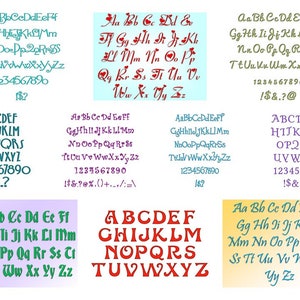 Mega Bundle 80 Best Seller Embroidery Fonts, JEF Machine Embroidery ...