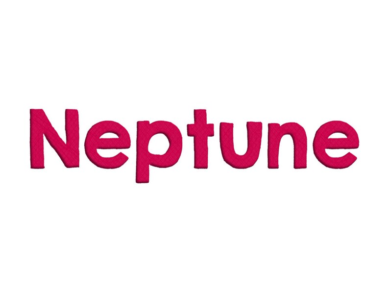 Neptune Machine Embroidery Font Monogram Alphabet, Bold Embroidery Font ...
