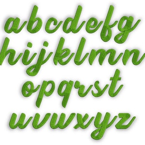Cursive Machine Embroidery Font Alphabet, Script Machine Embroidery ...