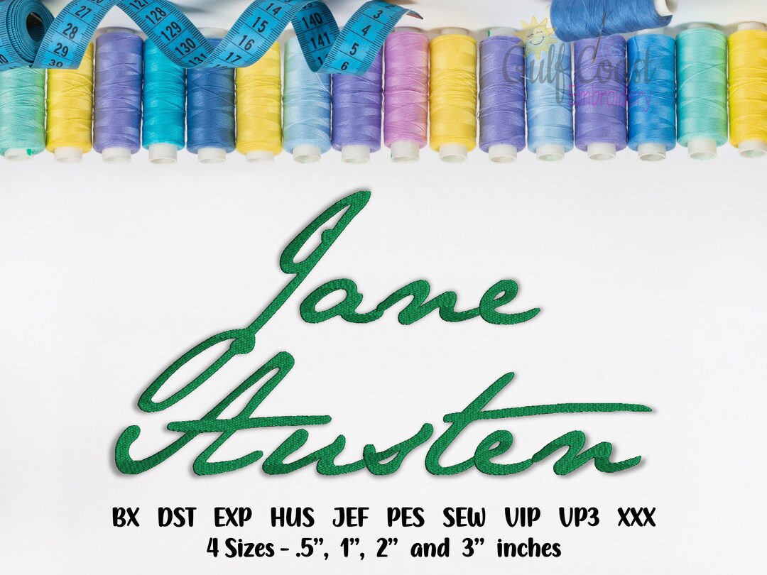 Script Machine Embroidery Alphabet Font, Machine Embroidery Download ...