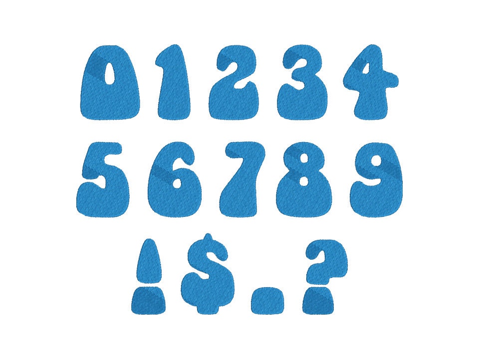 Bubbly Fun Machine Embroidery Font Alphabet Embroidery - Etsy