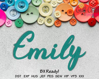 Cursive Embroidery Font Alphabet, Script Machine Embroidery Font, BX ...