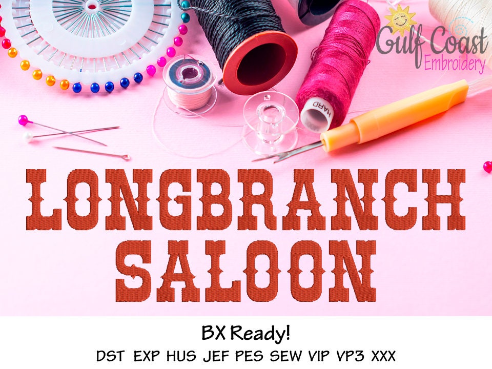 Western Machine Embroidery Font Monogram Alphabet Western | Etsy