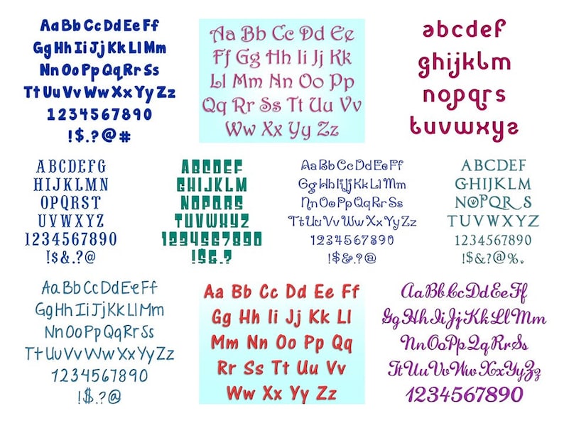 Mega Bundle 80 Best Seller Embroidery Fonts DST Machine - Etsy