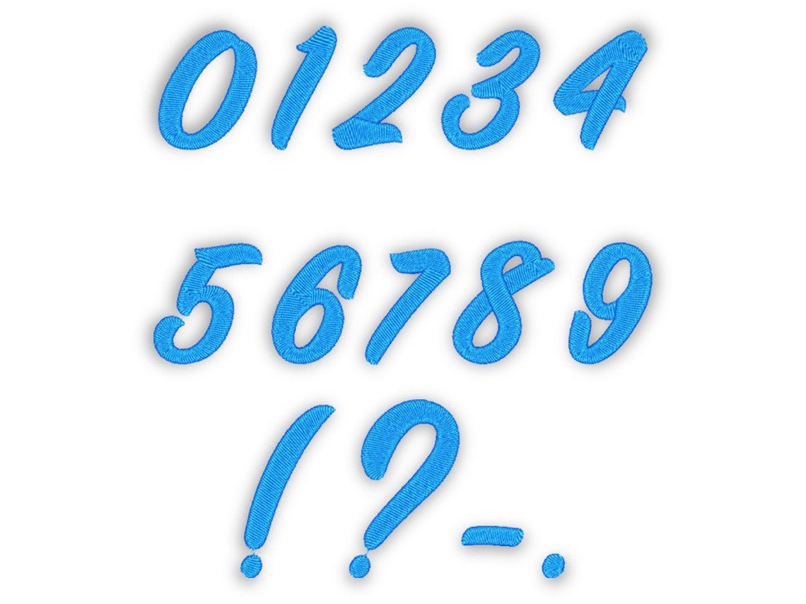 Cursive Machine Embroidery Font Alphabet Script Machine - Etsy