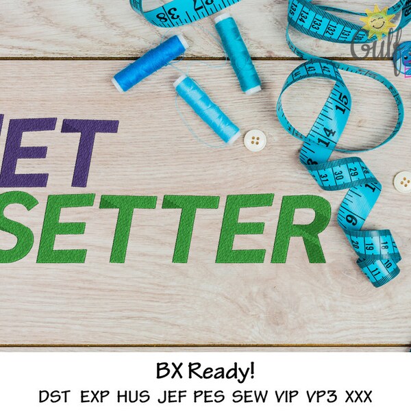 Melco Embroidery Font - Etsy