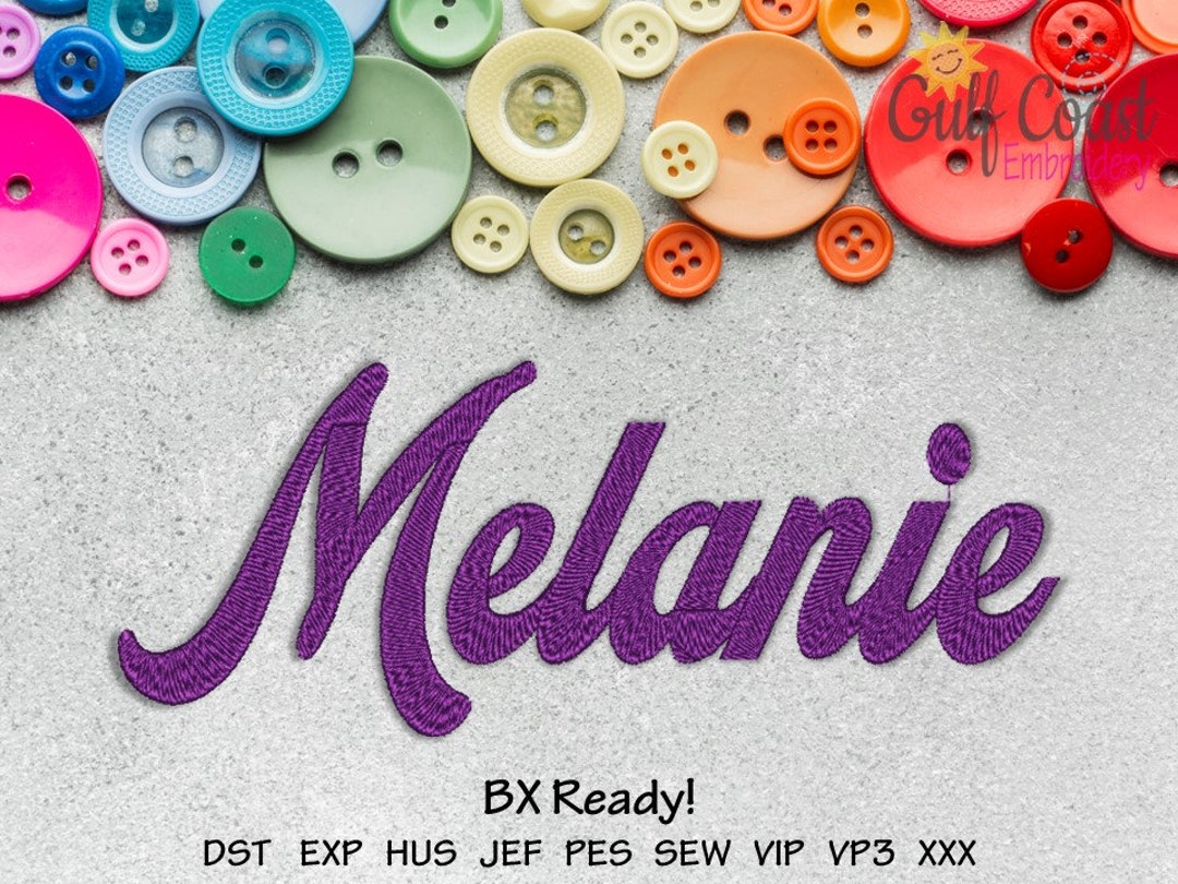 Embroidery Machine Font Monogram Alphabet Melanie Machine - Etsy