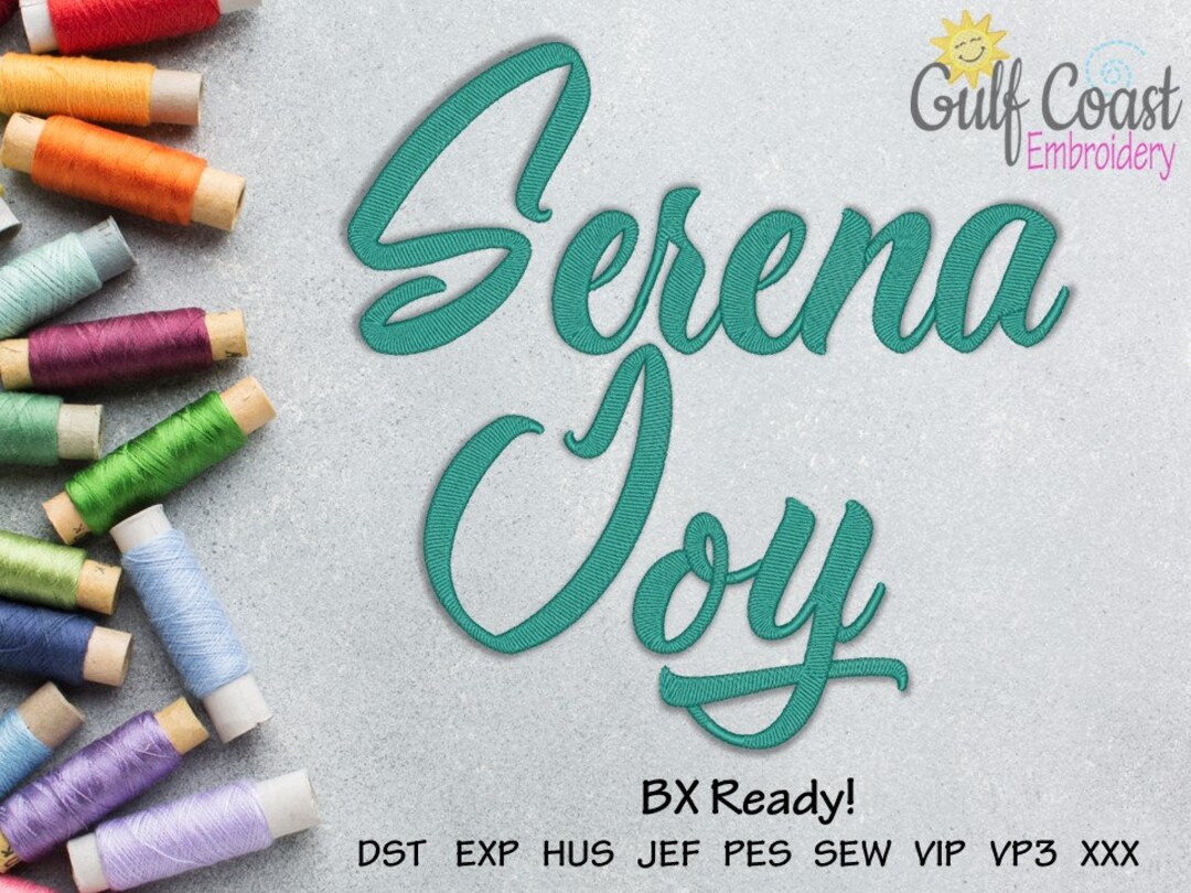 Script Machine Embroidery Font, Elegant Embroidery Font Letters, BX ...