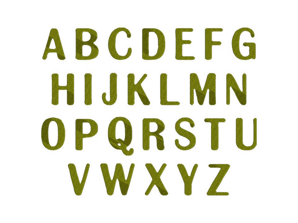 Simply Fresh Machine Embroidery Font Monogram Alphabet BX - Etsy