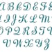 Script Machine Embroidery Font Alphabet, Elegant Embroidery Font, BX ...