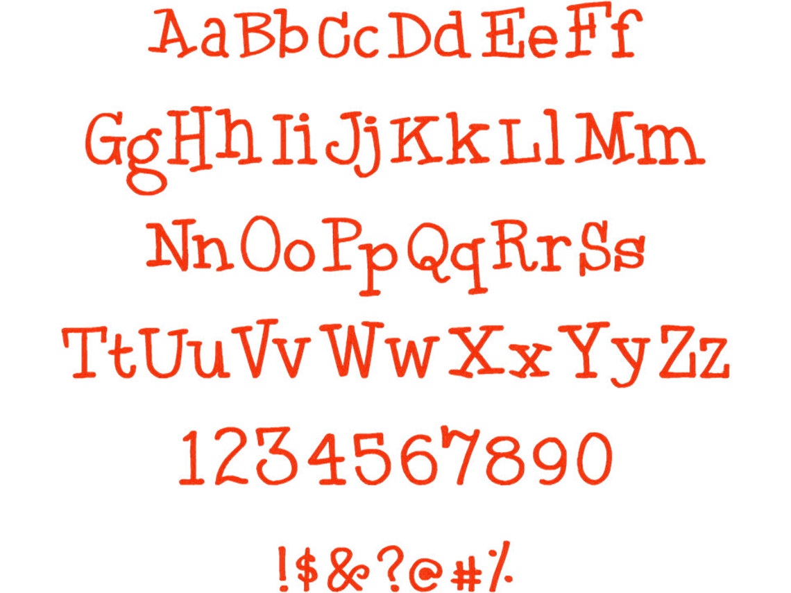 Moped Kids Machine Embroidery Font Monogram Alphabet Multiple - Etsy