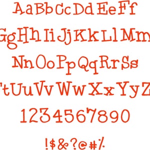 Moped Kids Machine Embroidery Font Monogram Alphabet Multiple - Etsy