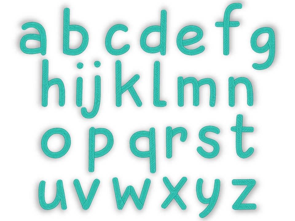Abigail Machine Embroidery Font Monogram Alphabet BX Ready - Etsy