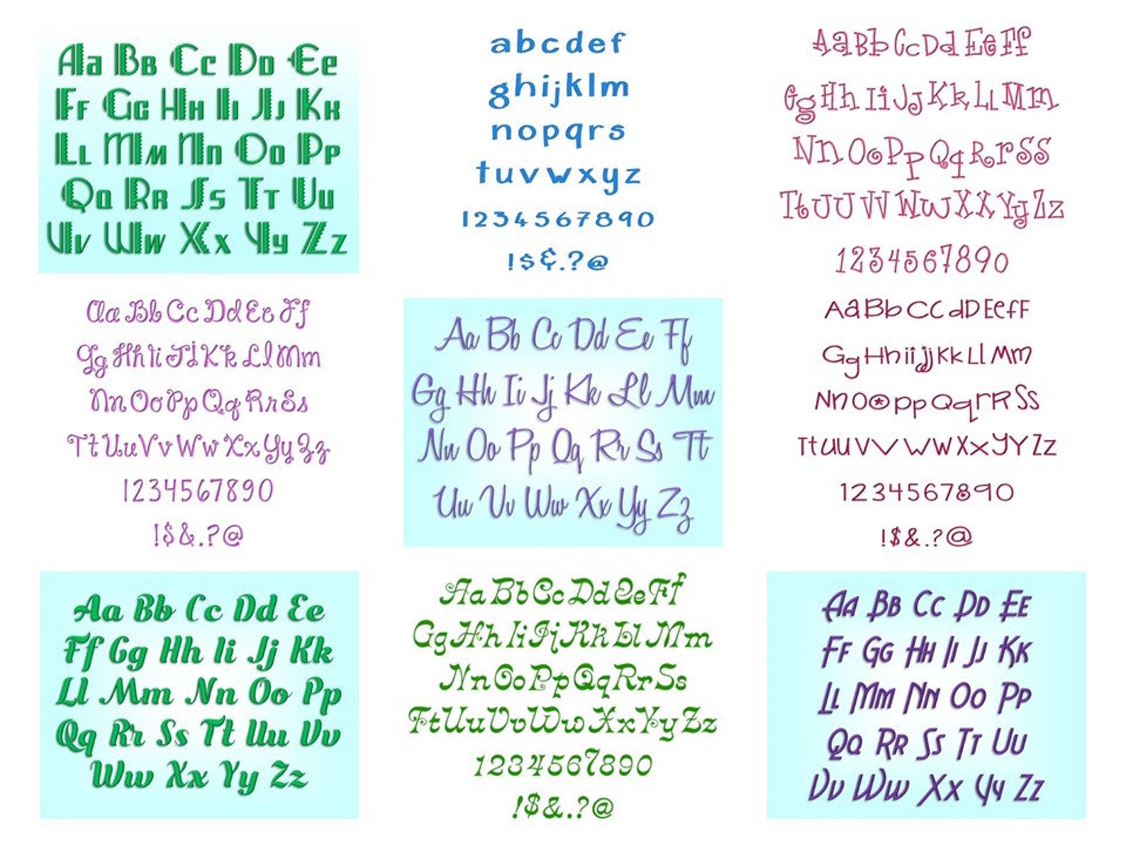 Mega Bundle 80 Best Seller Embroidery Fonts, BX Machine Embroidery ...