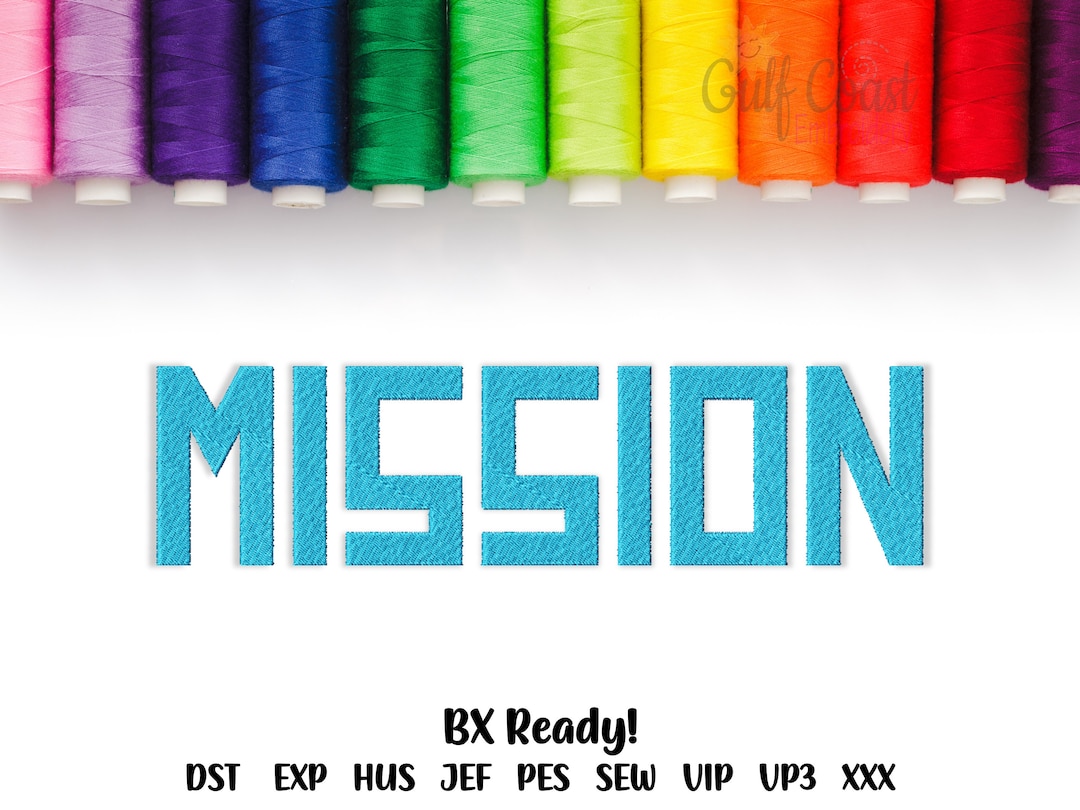 Mission Machine Embroidery Font Alphabet, Embroidery Machine Font ...
