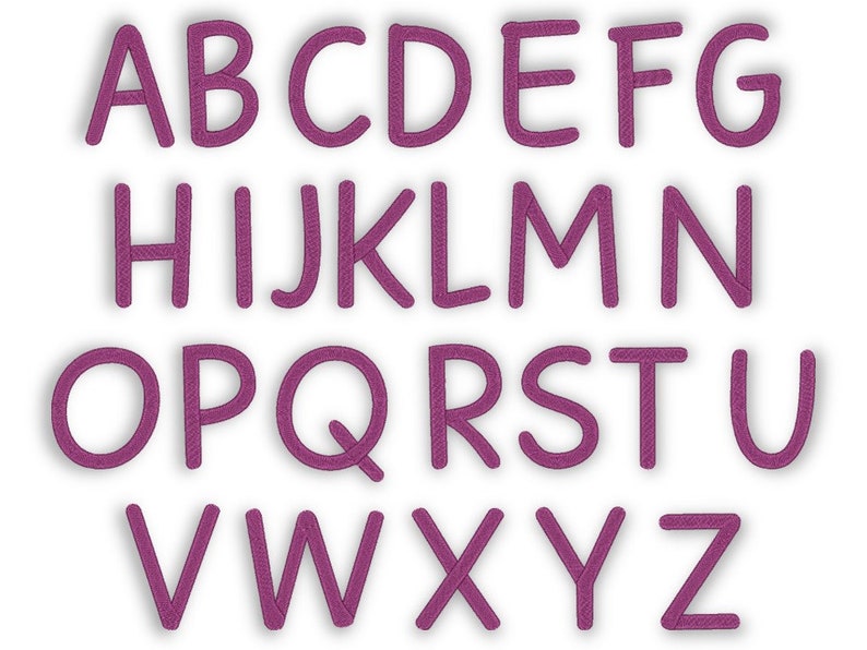 Abigail Machine Embroidery Font Monogram Alphabet BX Ready - Etsy