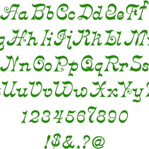 Crayon Machine Embroidery Font, Monogram Embroidery Alphabet, Instant ...