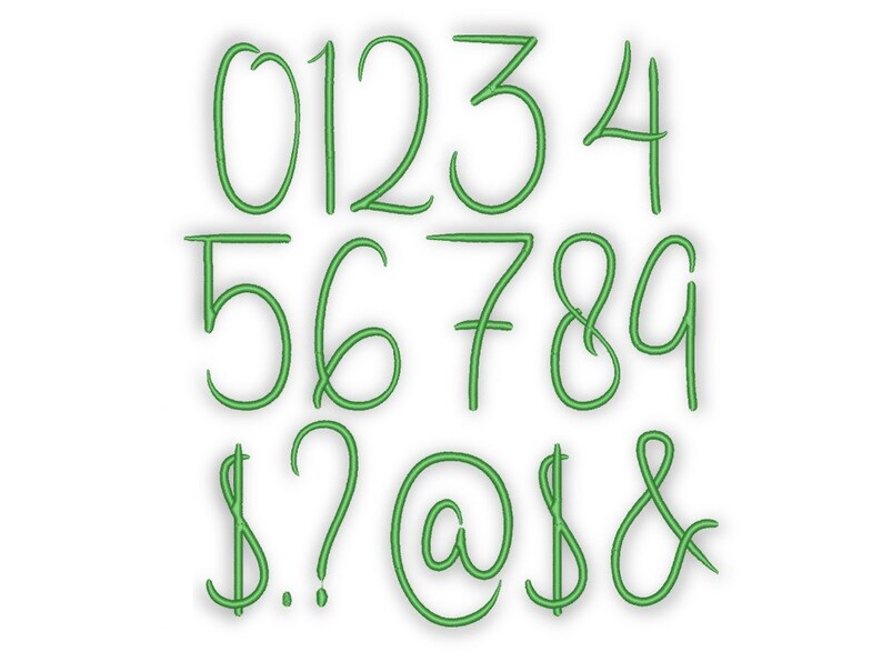 Script Machine Embroidery Alphabet Font Machine Embroidery - Etsy