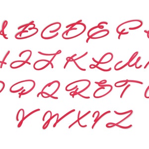Cursive Machine Embroidery Font Alphabet, Script Machine Embroidery ...