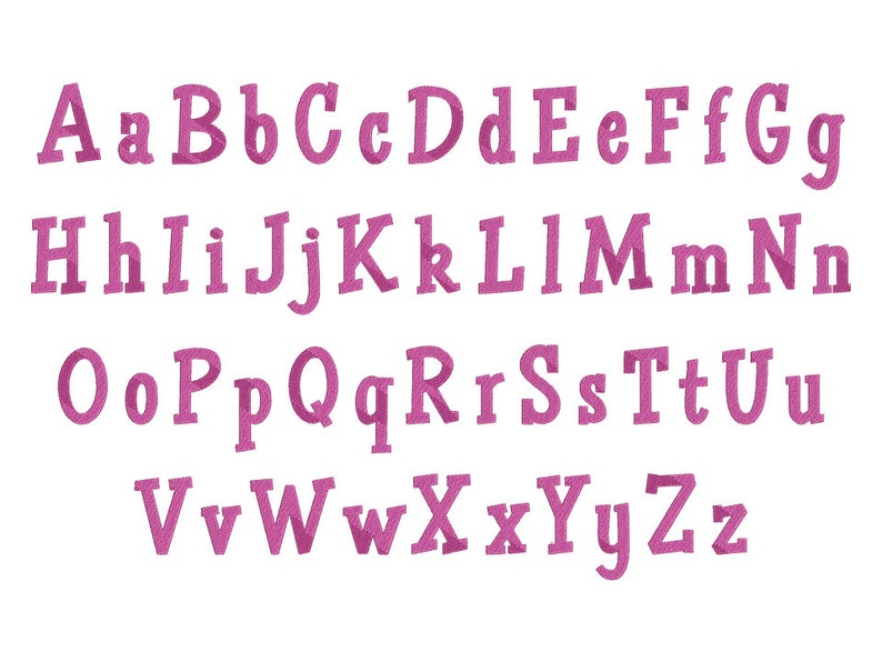 Machine Embroidery Font Alphabet Embroidery Machine Font - Etsy