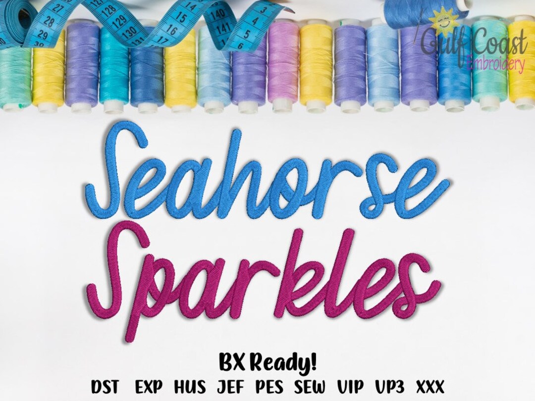 Embrilliance Embroidery Digitized Design Fonts, BX Machine Embroidery ...