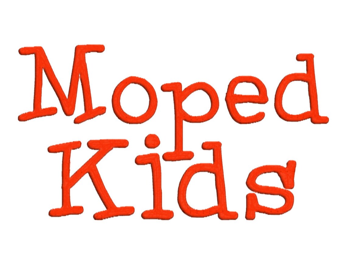 Moped Kids Machine Embroidery Font Monogram Alphabet Multiple - Etsy