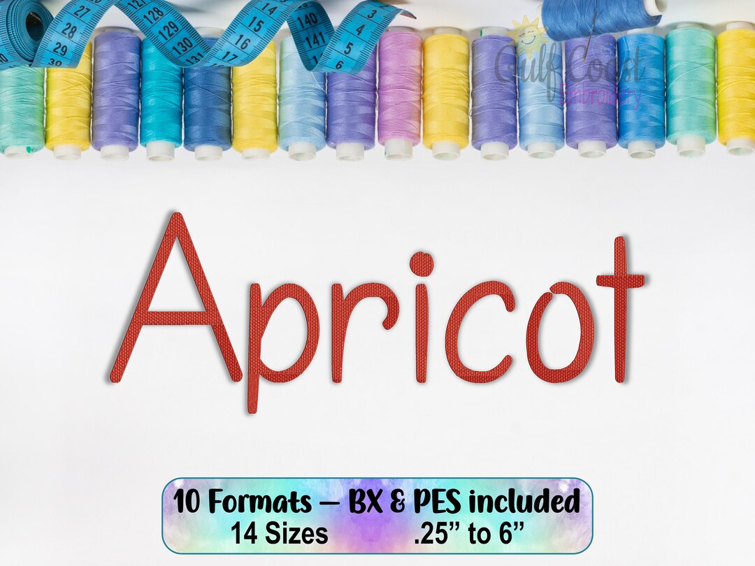 Apricot Machine Embroidery Font Monogram Alphabet,hand Writing Print ...
