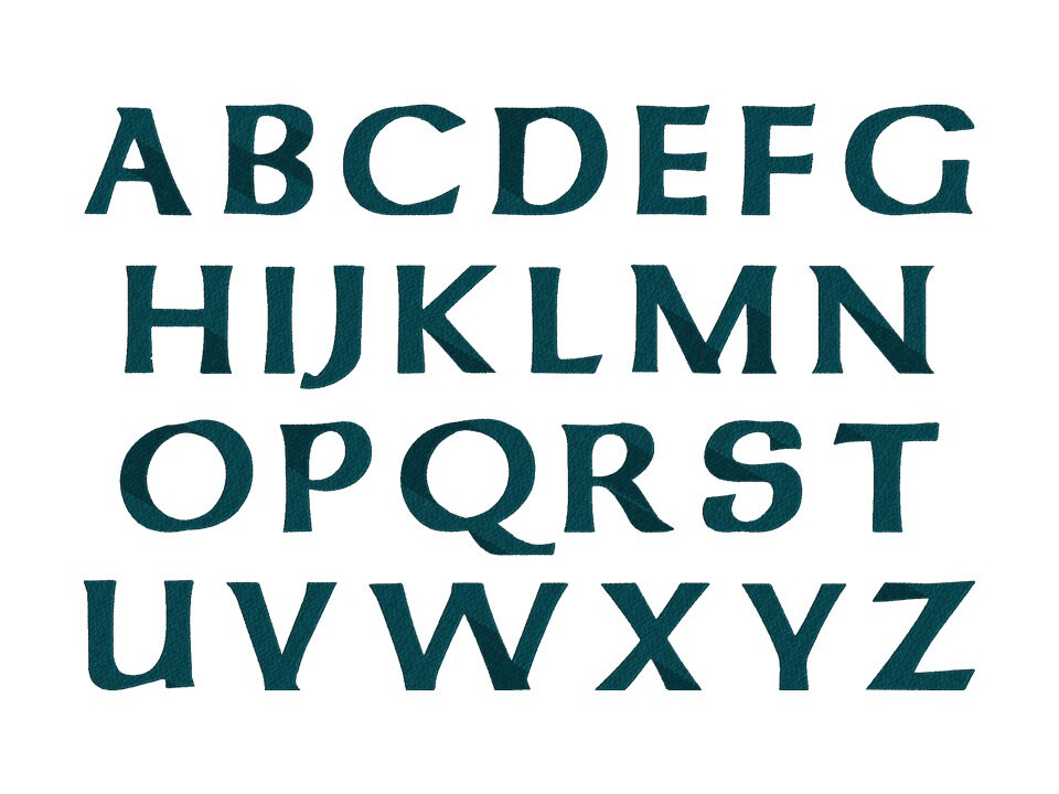 Celtic Machine Embroidery Font Monogram Alphabet Scottish | Etsy