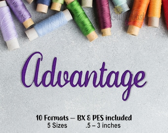 Cursive Embroidery Font Alphabet, Script Machine Embroidery Font, BX ...