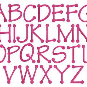 Tinker Toy Machine Embroidery Font Alphabet, Embrilliance Embroidery ...